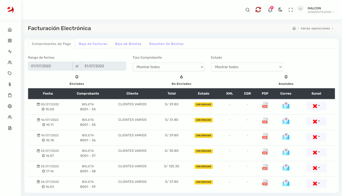 Software para Restaurantes con facturación electrónica